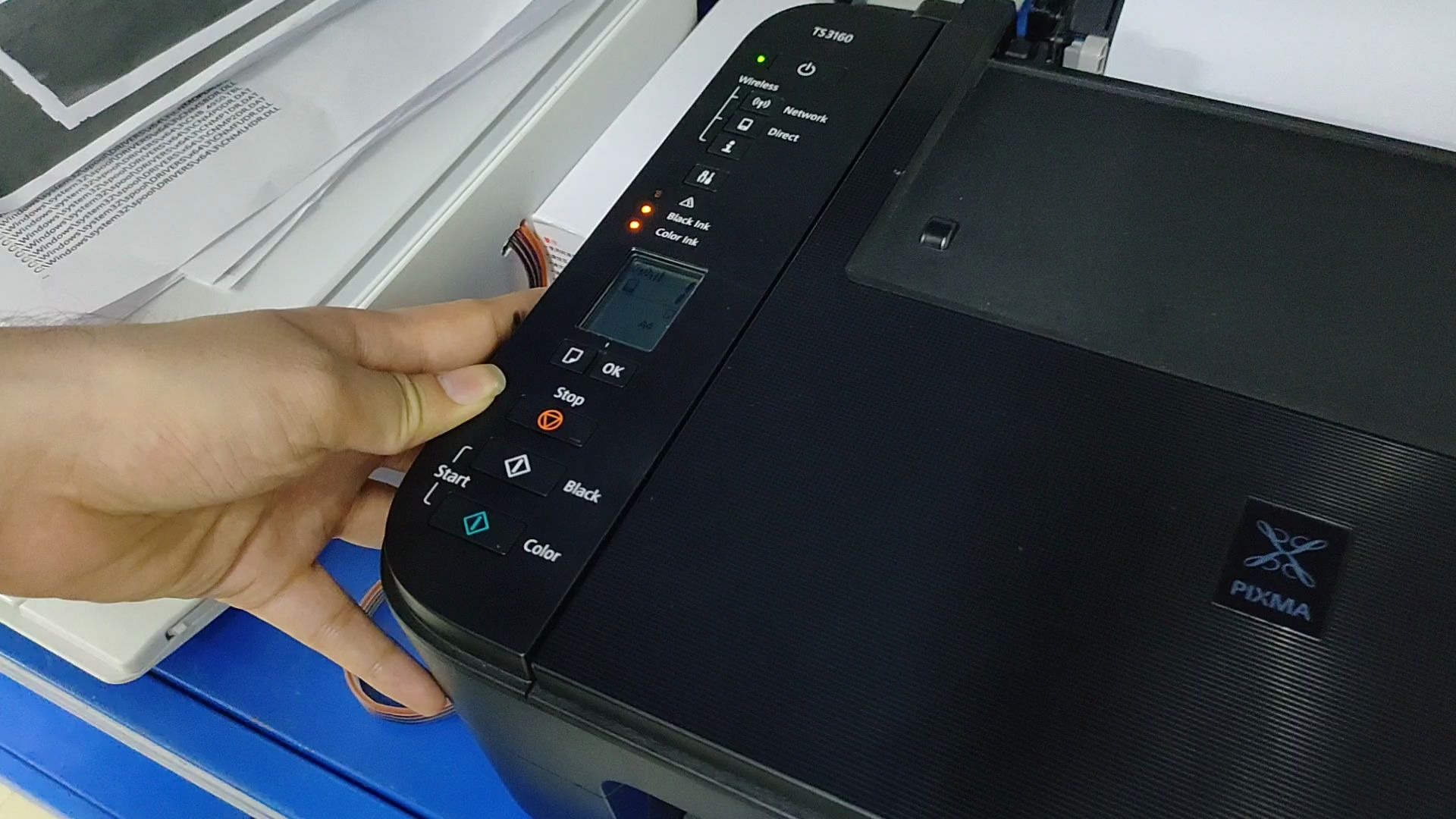 佳能3100/3300打印机复印操作