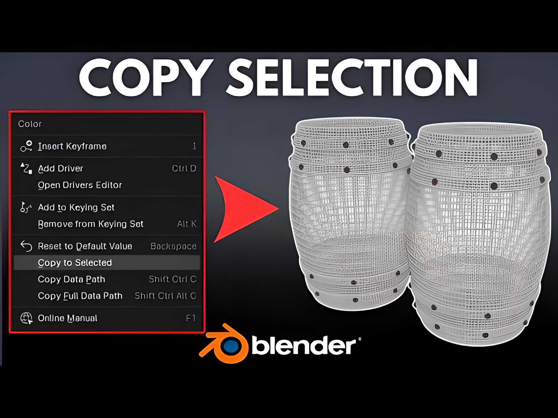 【中字】Blender 建模教程:跨对象复制选择!-应用修改数据于多个物体