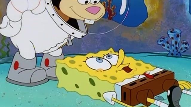 海绵宝宝,宝宝交了新朋友珊迪,他们自我介绍的方式真特别