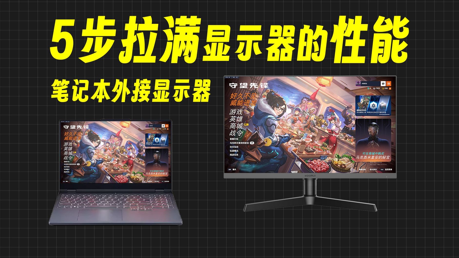 【笔记本外接显示器】性能差?这些你都设置对了吗?