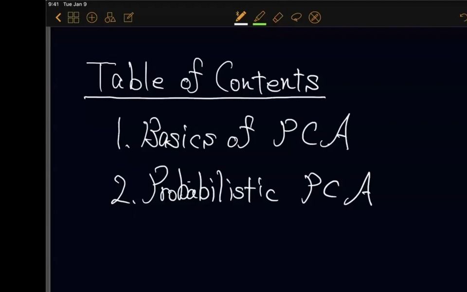 【生肉】主成分分析(PCA)和概率主成分分析(PPCA)- ML Math Review...