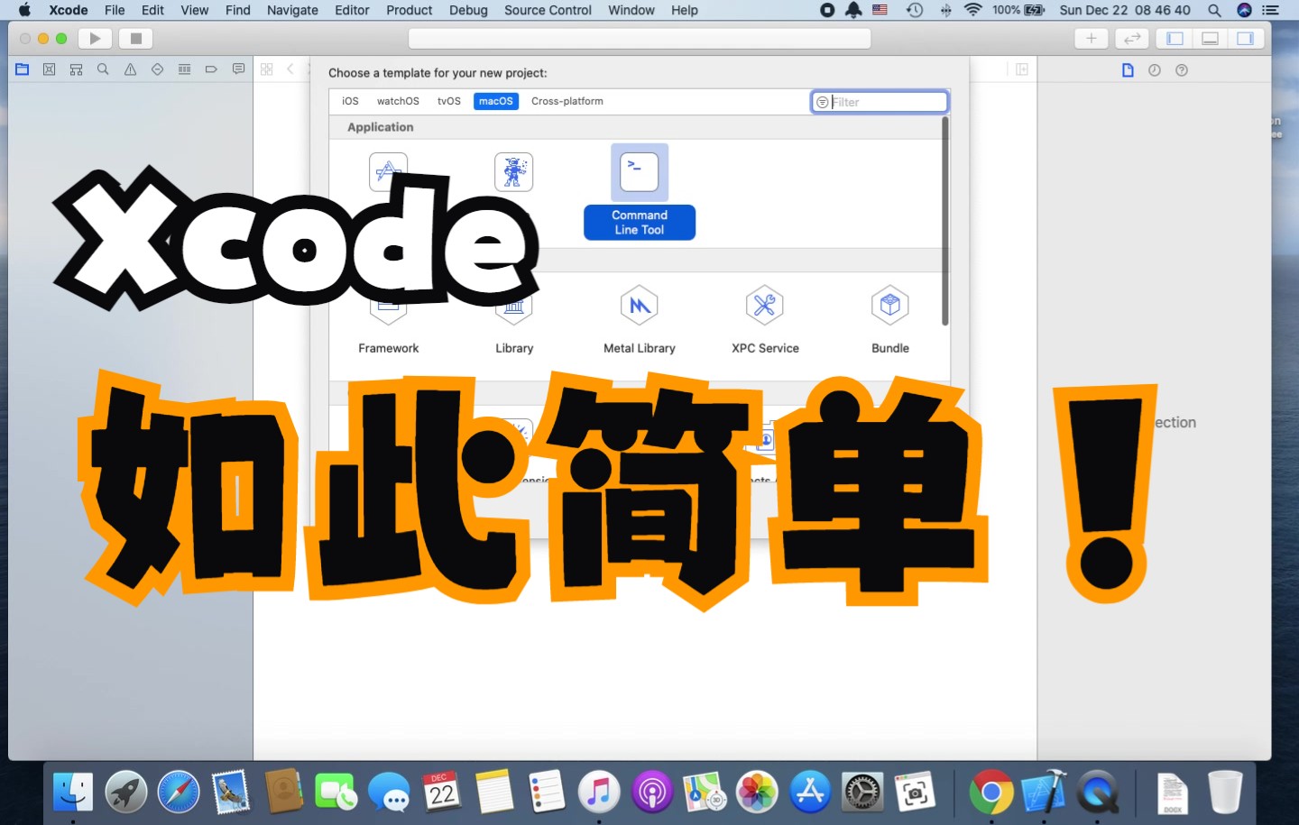 【mac编程】三分钟内用苹果macOS和Xcode编程输出字符串