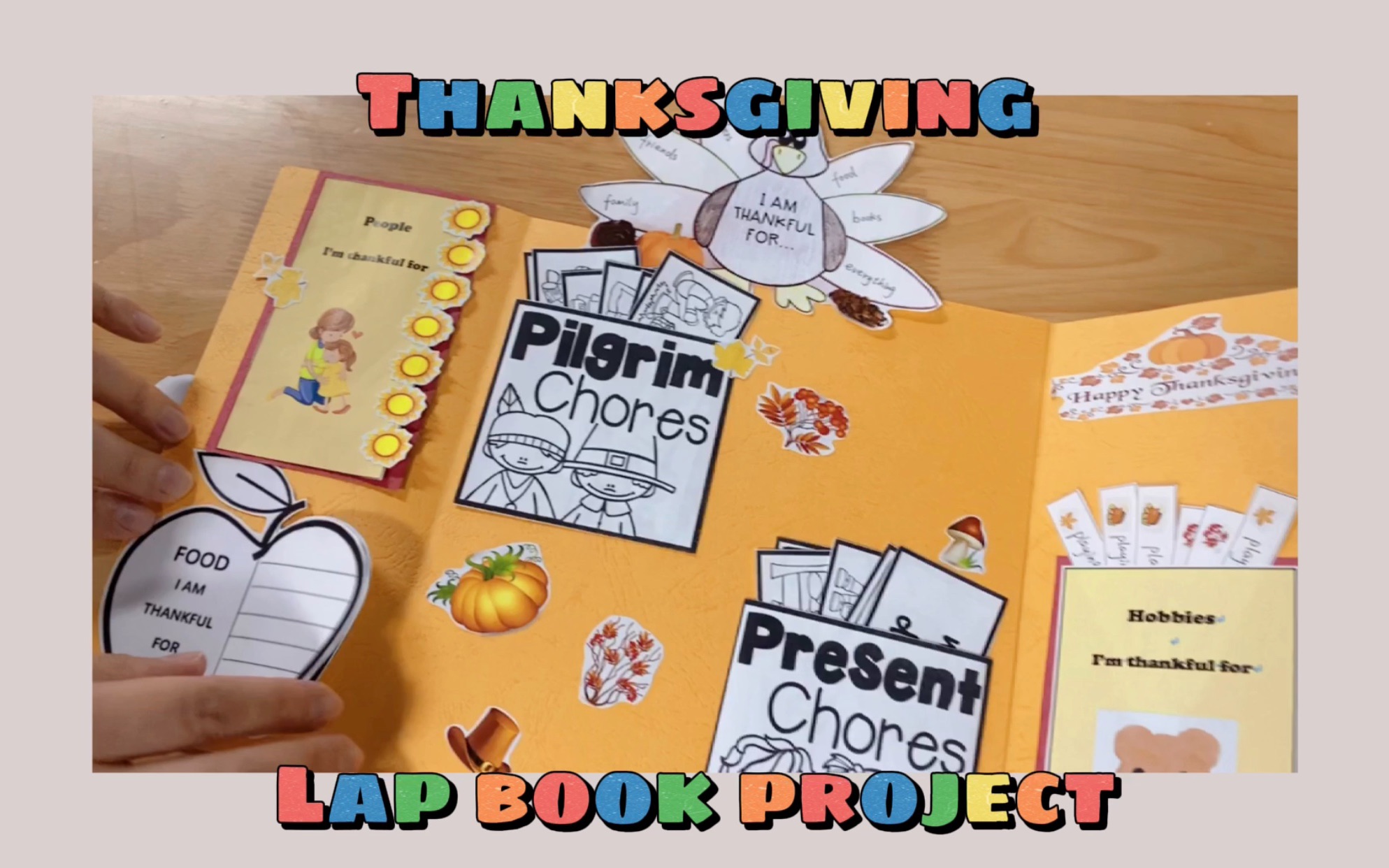 仪式感满满的感恩节小书制作|Thanksgiving lapbook project