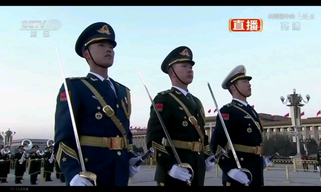 2018CCTV中央电视台元旦升旗仪式歌曲《中华人民共和国国歌》(...