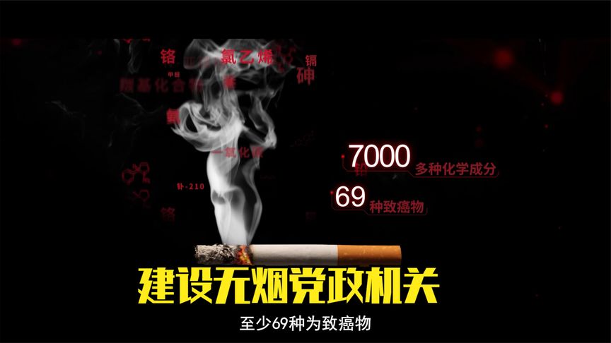 【公益广告 | 禁止吸烟】建设无烟党政机关