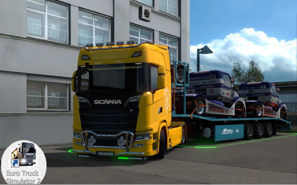 欧洲卡车模拟2 [A7解说]166 外部任务 斯堪尼亚S520 运输赛车 布拉格-...