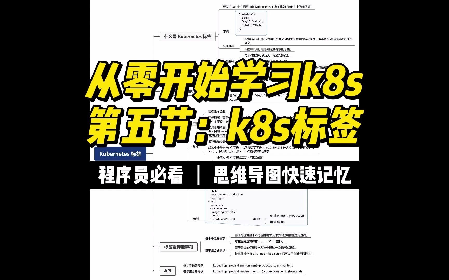 从零开始学习k8s:k8s标签