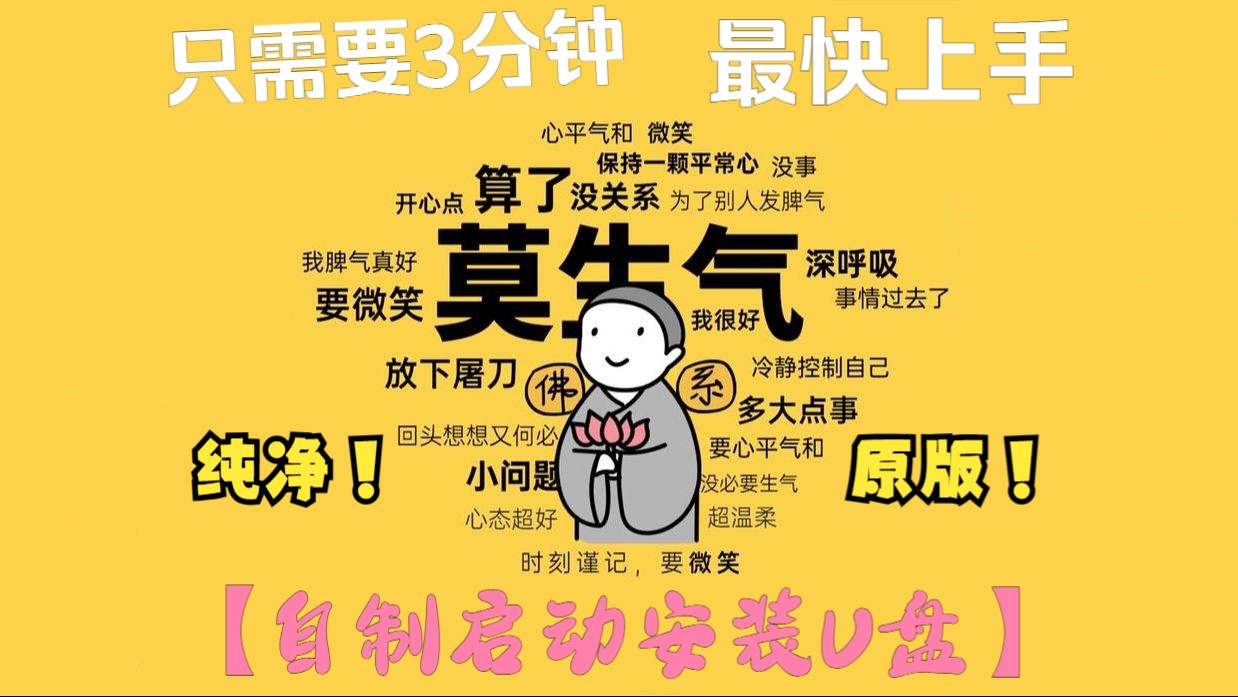 自制系统安装启动U盘,装了无数个系统后,总结自用纯净原版分享