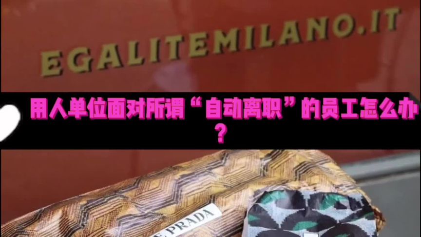 用人单位面对自动离职的员工该怎么办?#劳动法