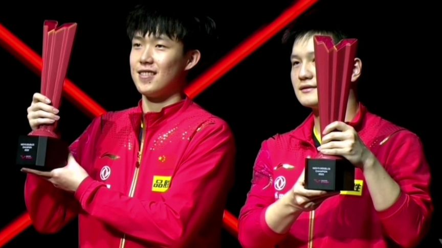 其他人是来争亚军的吗?王楚钦/樊振东顶住压力获男双冠军