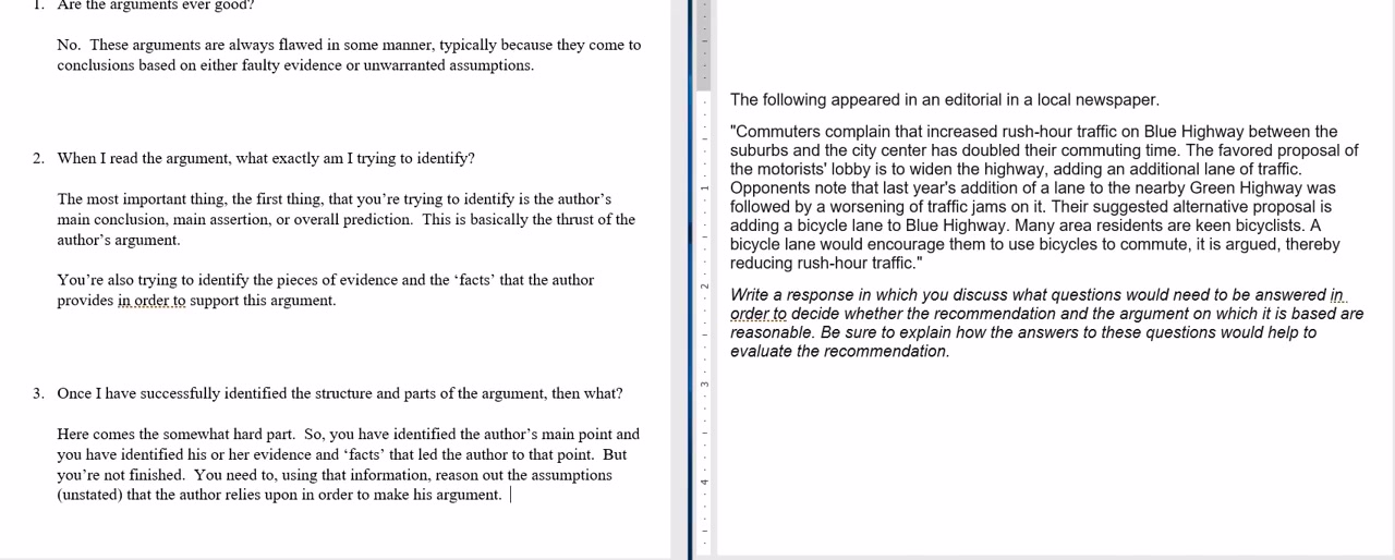 GRE Argument Essay Step-by-step Guide and Example