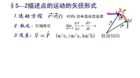 第二节 描述点的运动的矢径形式