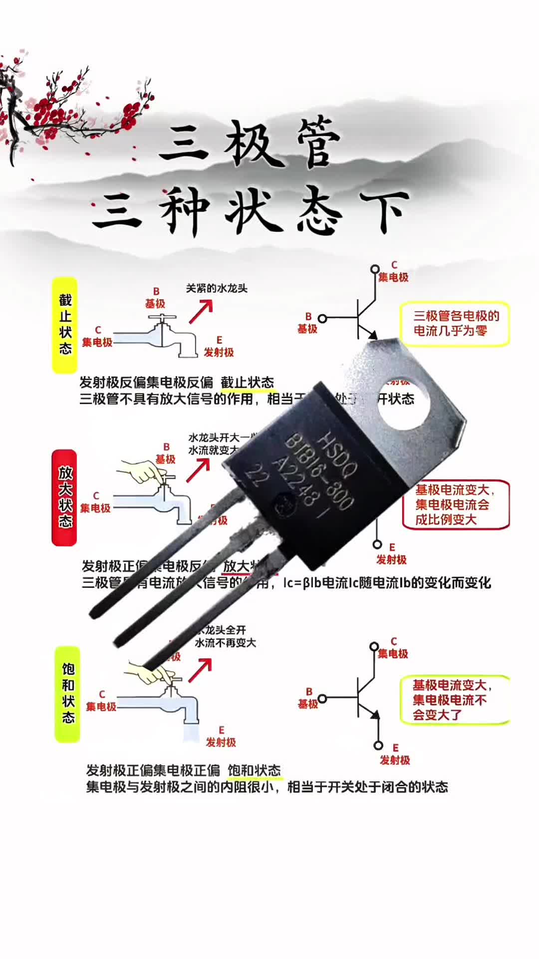 三极管三种状态超详细讲解 #电工知识 #零基础学电工 #电工 #知识...