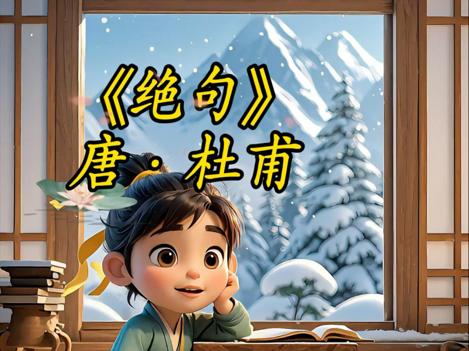 ...对黄鹂翠柳、白鹭雪山、船等景物的描写,构成了一幅有声有色的画面。
