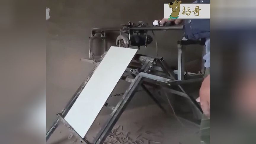 贴砖大叔自制的倒角器,真心好用