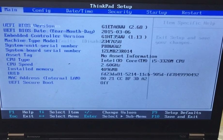 电脑手机故障解答-THINKPAD电脑BIOS界面介绍,关键位置设置解说