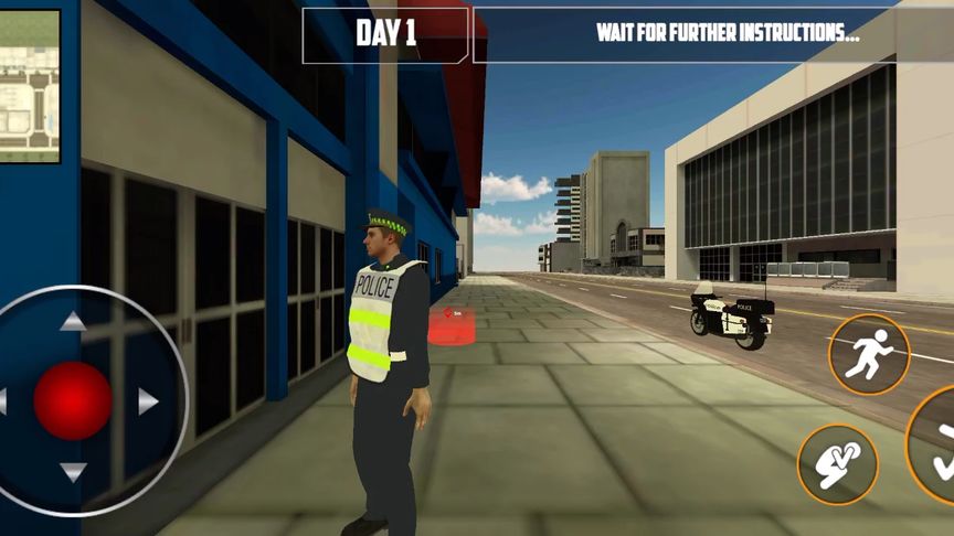 交通警察模拟器 作为一名交警管员和控制COP城市的交通。