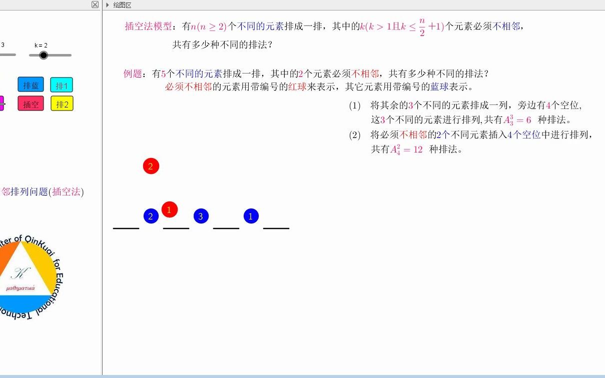 插空法-不相邻排列问题