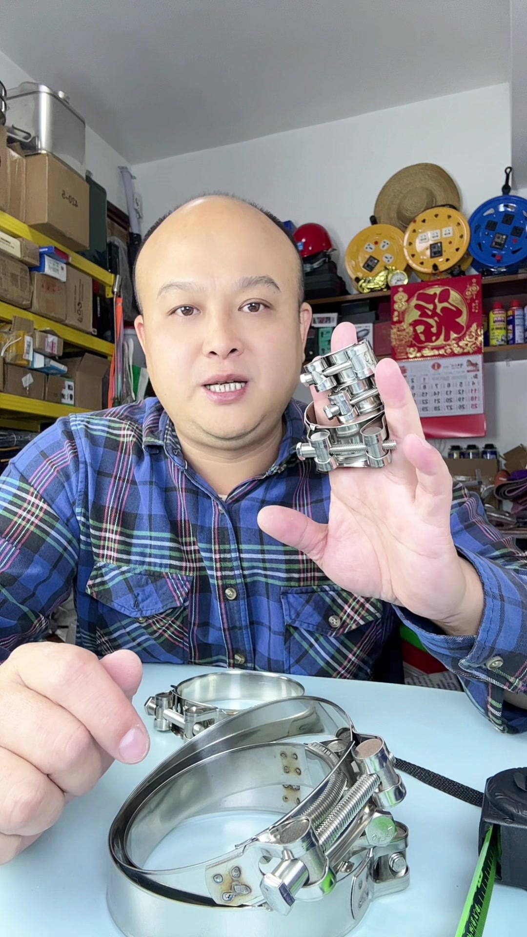 强力喉箍水管固定欧式强力管夹不锈钢加厚喉箍油管抱箍卡子卡新#...