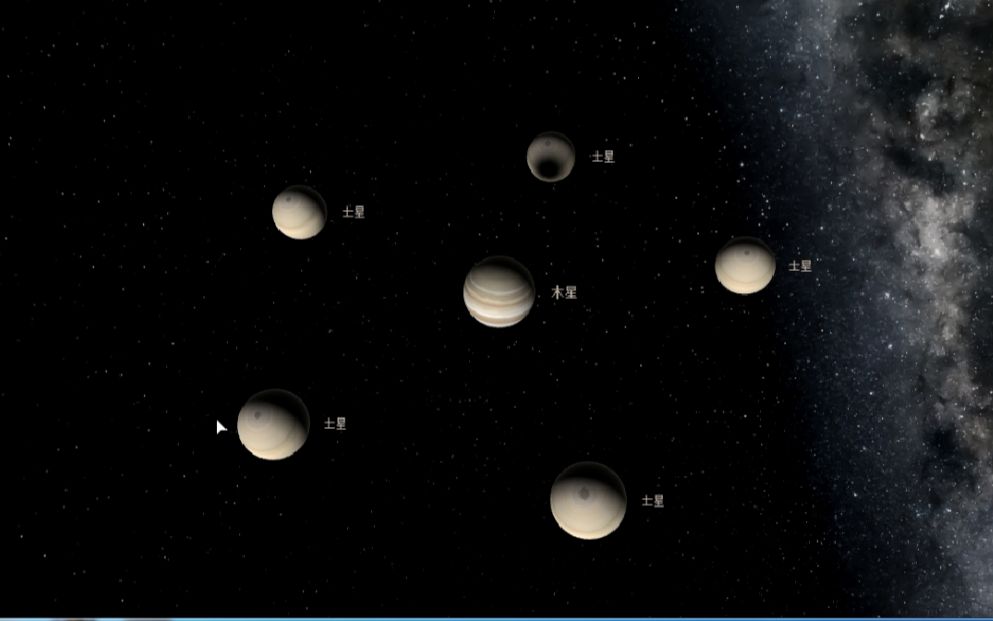 宇宙沙盘2:5个土星同时撞击木星