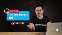 冯注龙的零基础PPT教程 第48集 PPT中的表格如何调整