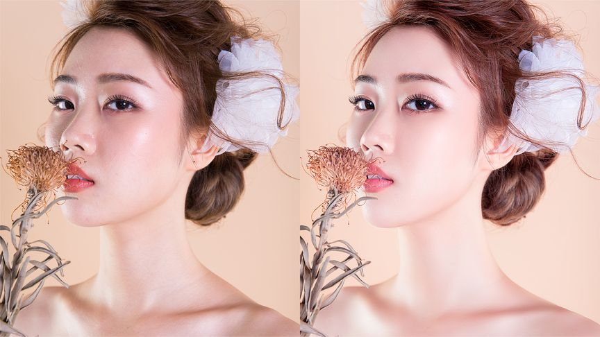 ps人像艺术照精修(高低频/中性灰/统一肤色/皮肤通透)