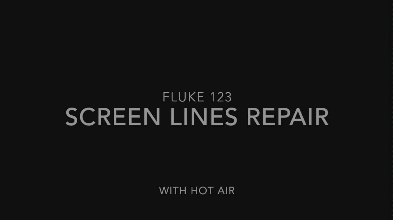 FLUKE福禄克 示波器 123 液晶屏 黑线维修 油管搬运