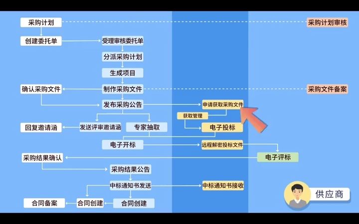项目采购电子招投标全流程。#政采云 #政采云上架商品 #政采云平台 ...