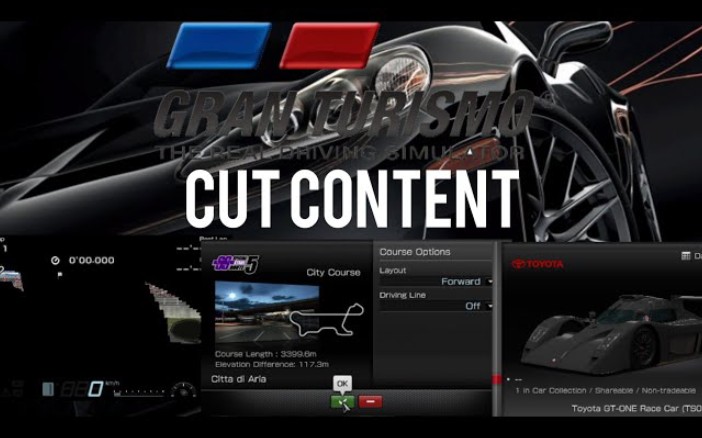 PSP GT赛车 删减内容预览 油管转载