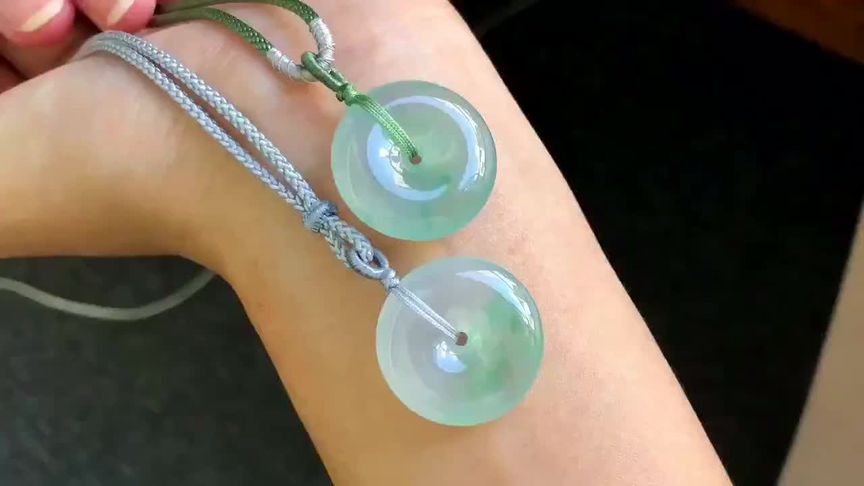 #天然翡翠 #平安扣 #翡翠挂件