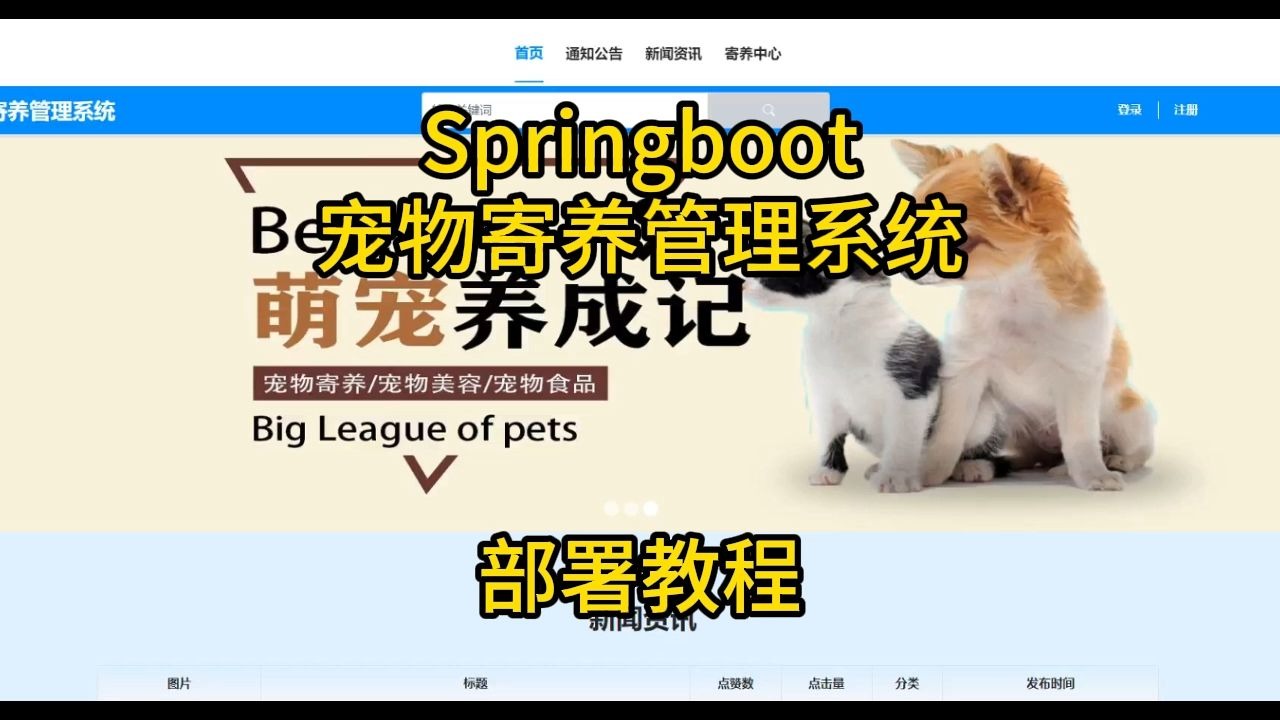 计算机毕设展示+基于SpringBoot的宠物寄养管理系统+19227