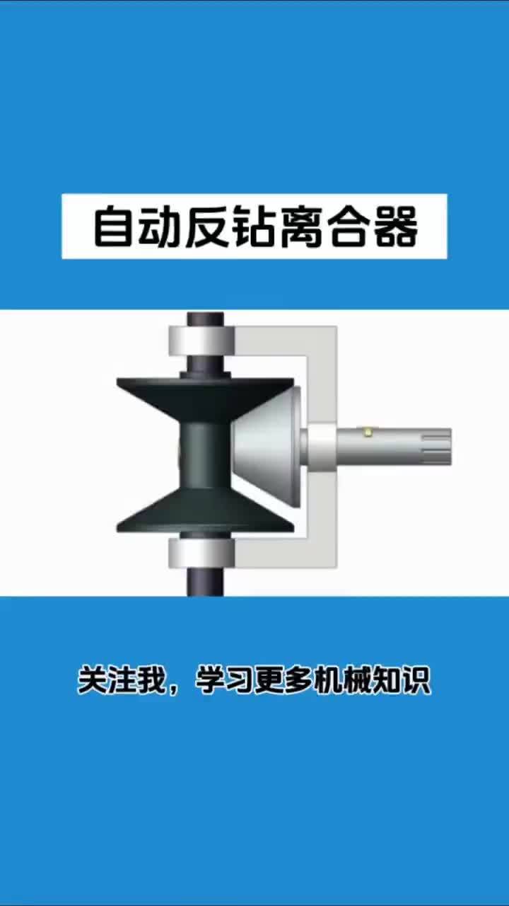 科技:自动反钻离合器原理 #机械 #原理 #科普
