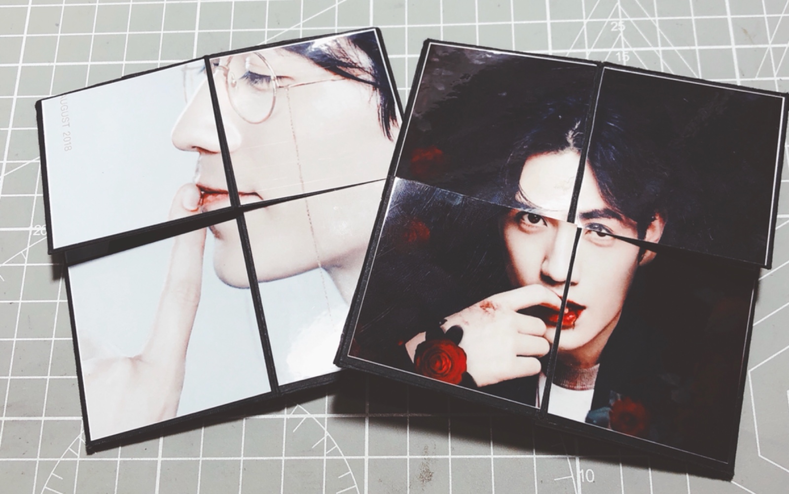 【喵鱼自制】【教程】手工相册手帐小机关无限翻折卡教程