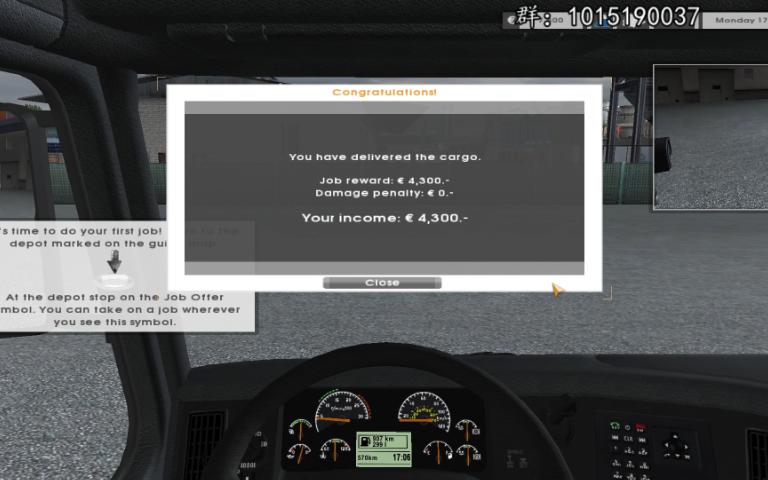 欧卡1,老游戏了(欧洲卡车模拟1)