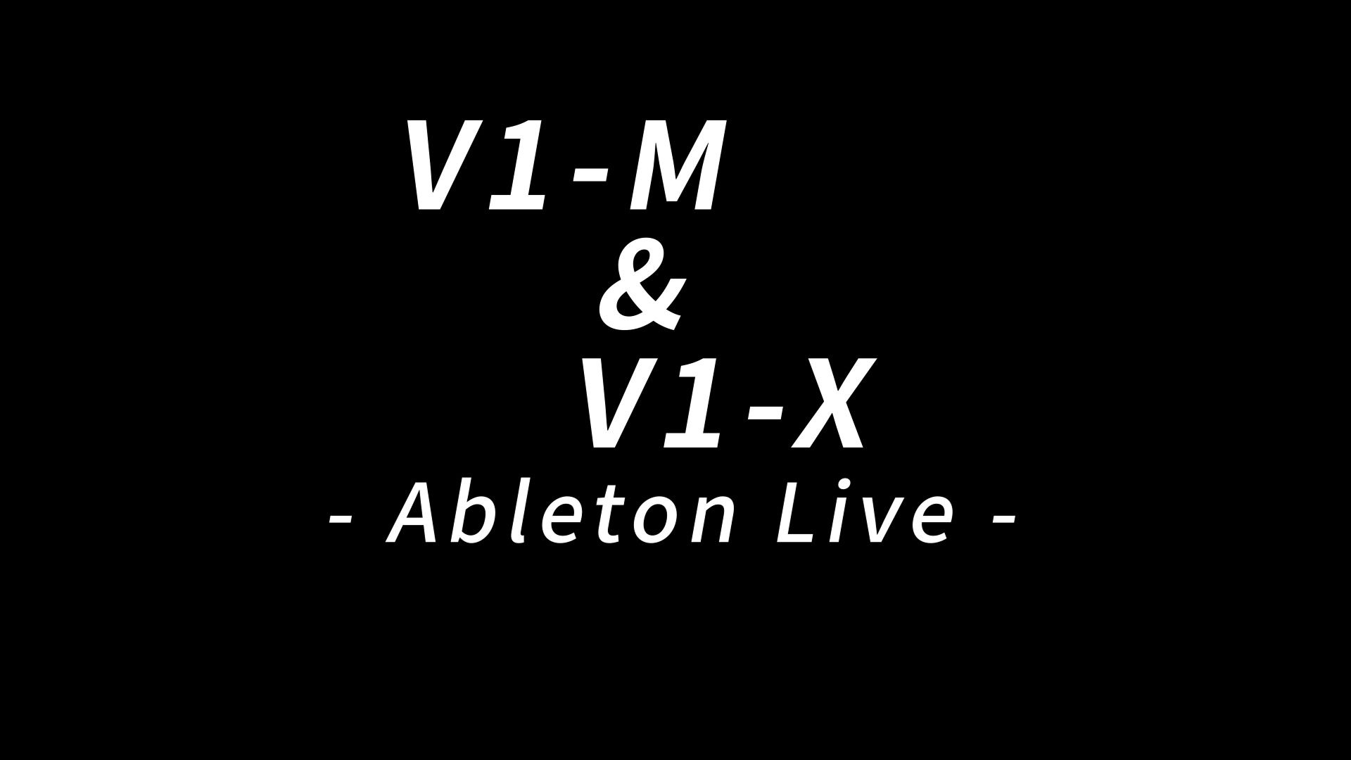 iCON V1M&V1X Ableton Live使用教程