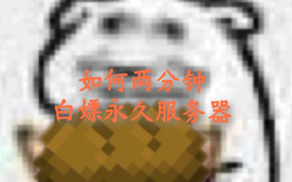 两分钟白嫖一个永久服务器_我的世界