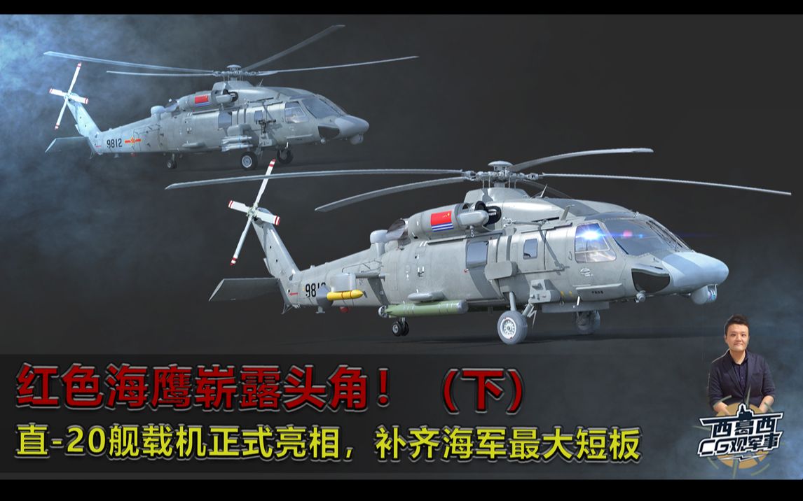 3D模型解析海军舰载直升机发展 直20舰载机正式亮相,补齐海军最大...