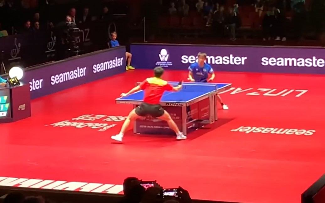 【观众视角】樊振东vs丹羽孝希 2018奥地利公开赛