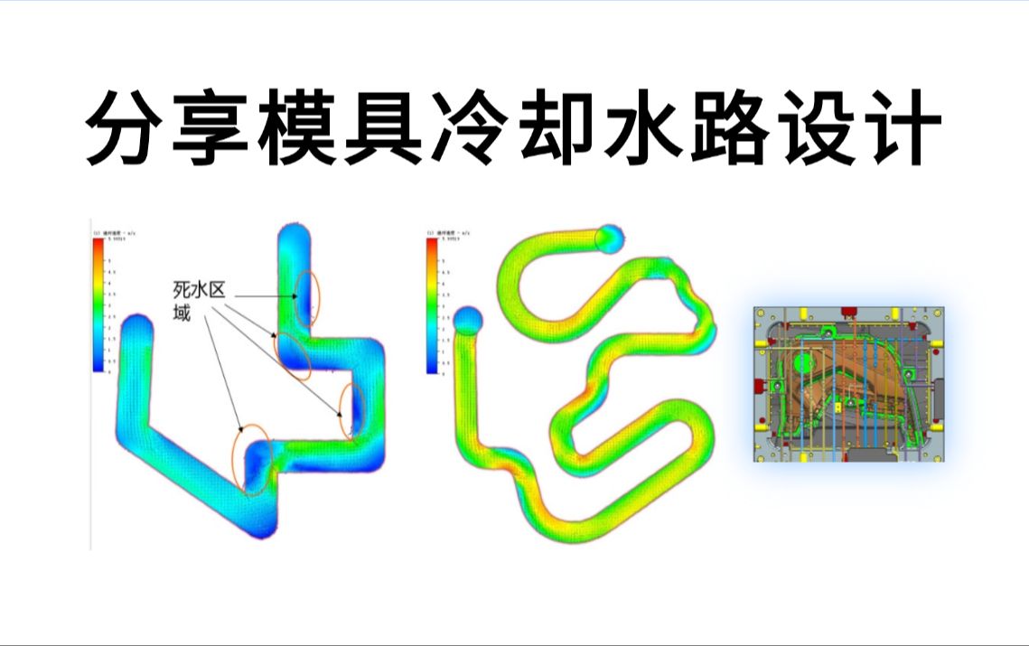 UG塑胶模具设计:模具冷却水路的设计是为了确保产品均匀冷却。一节...