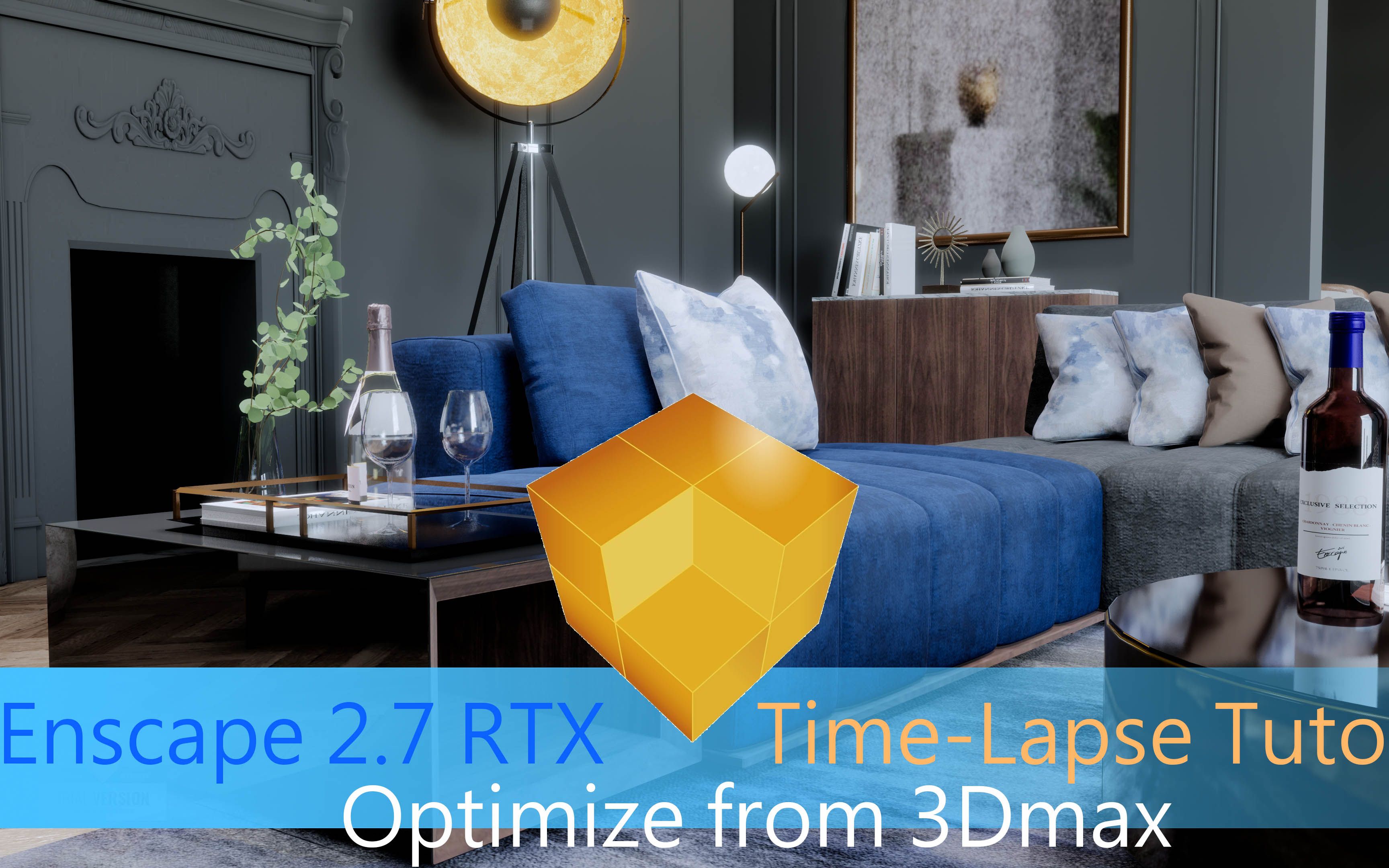 Enscape 2.7 RTX 即時渲染制作過程 MES D5減面轉換