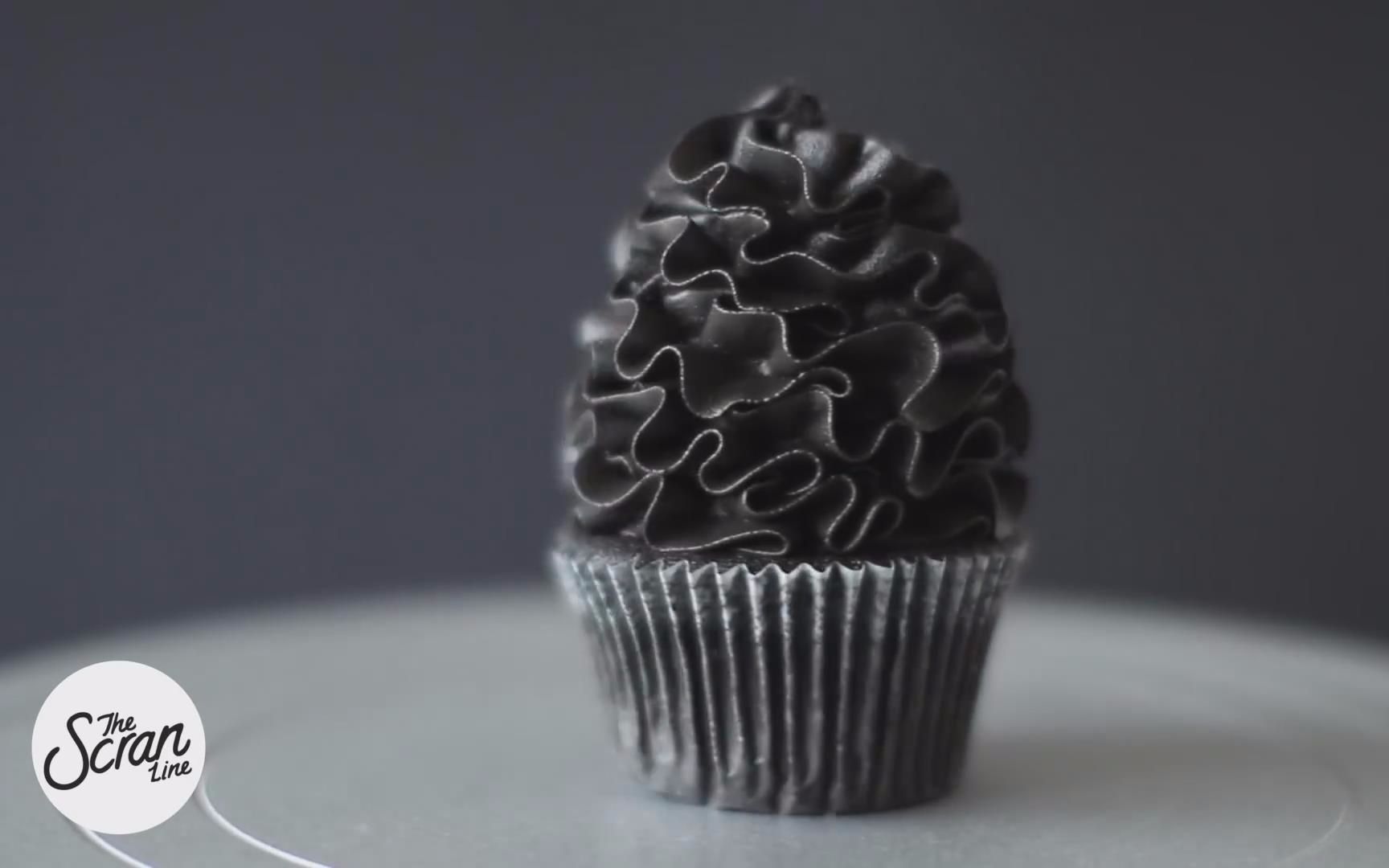 【熟肉】暗夜婚嫁竹炭(活性炭)cupcake!