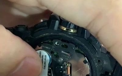 卡西欧GA-400 GBA400换电池- 时间设置可以百度手表型号调时间 有...