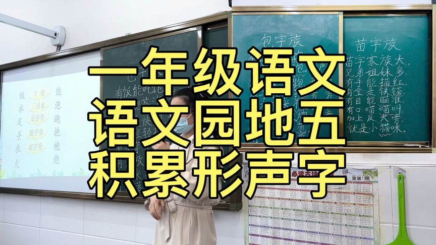 语文园地五,形声字积累,形旁表义,声旁表音。两首字族文读起来