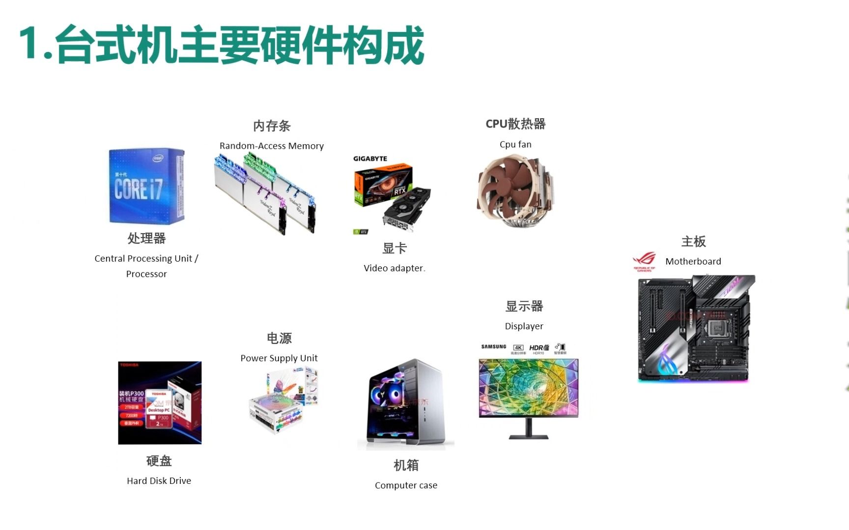 计算机硬件知识(构成及功能)
