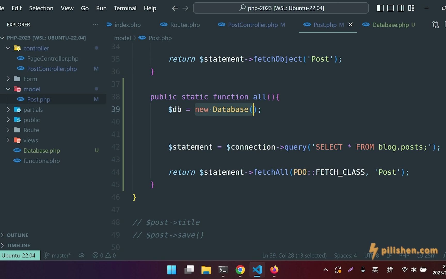《PHP 8 入门——现代PHP之路》36 创建单独的database类、PHP的...