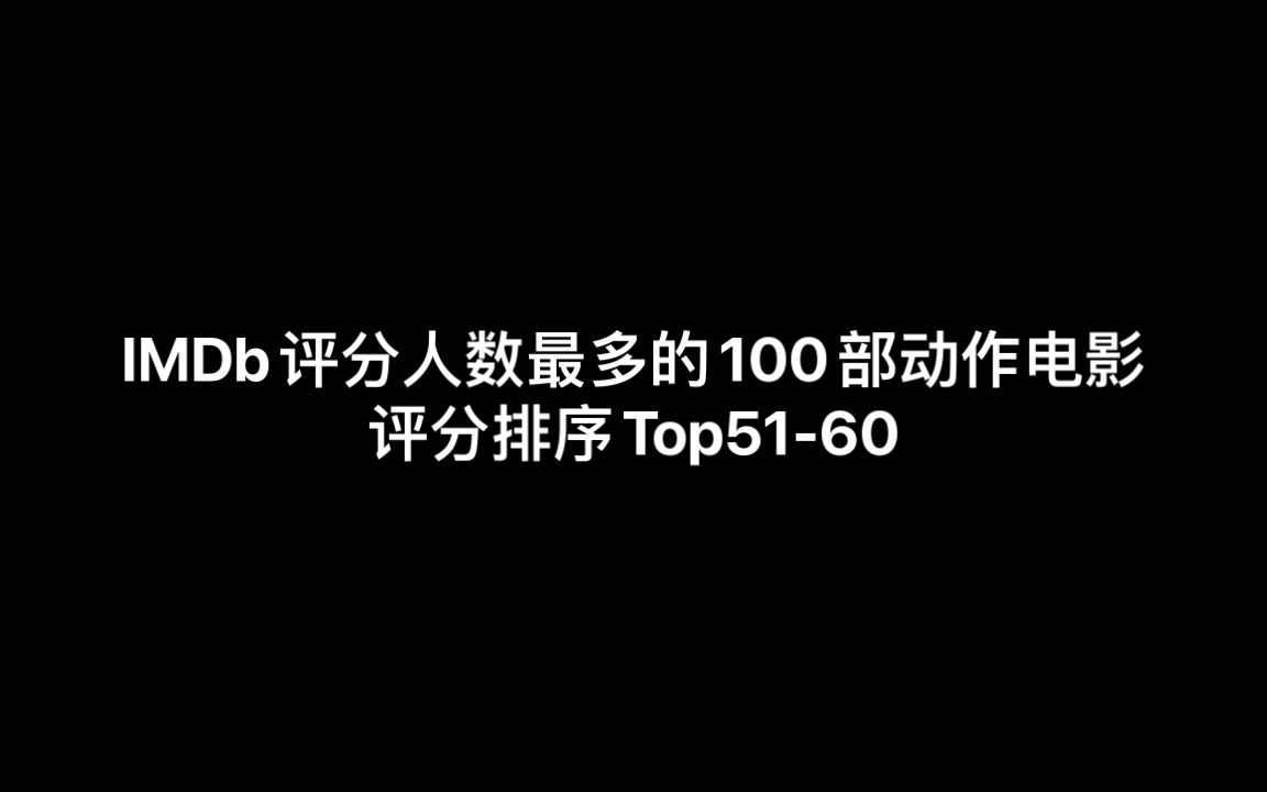 迪士尼的钞能力持续生效 IMDb评分人数最多的100部动作电影Top51-60
