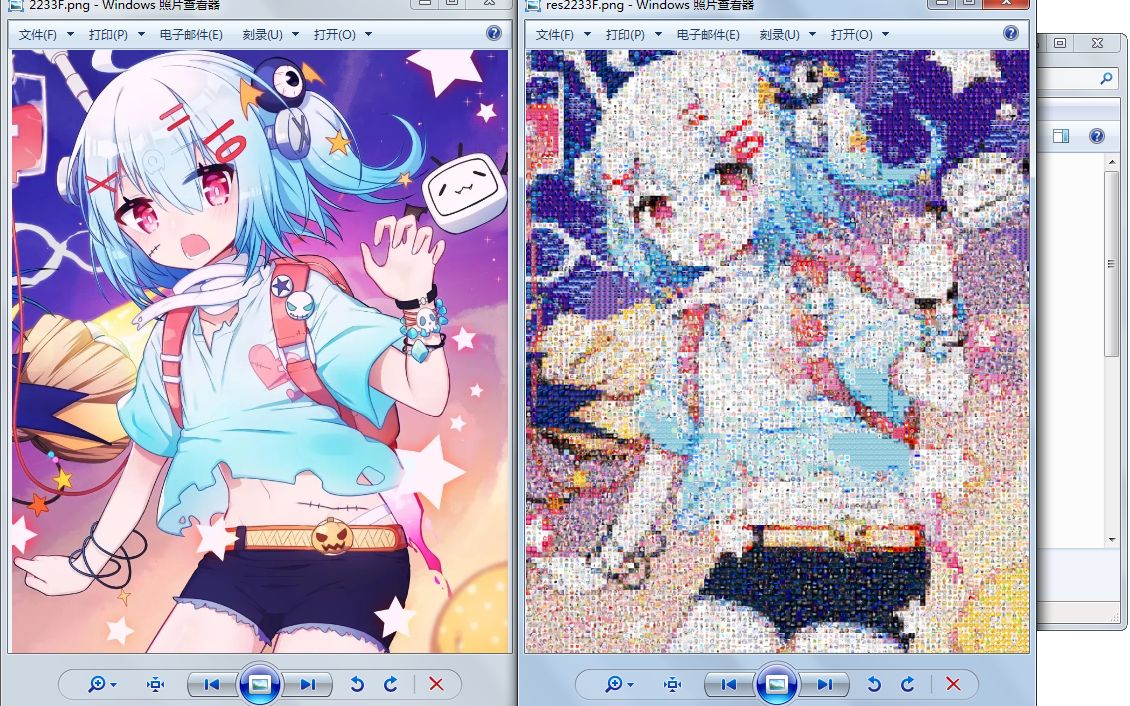 python实现马赛克拼图