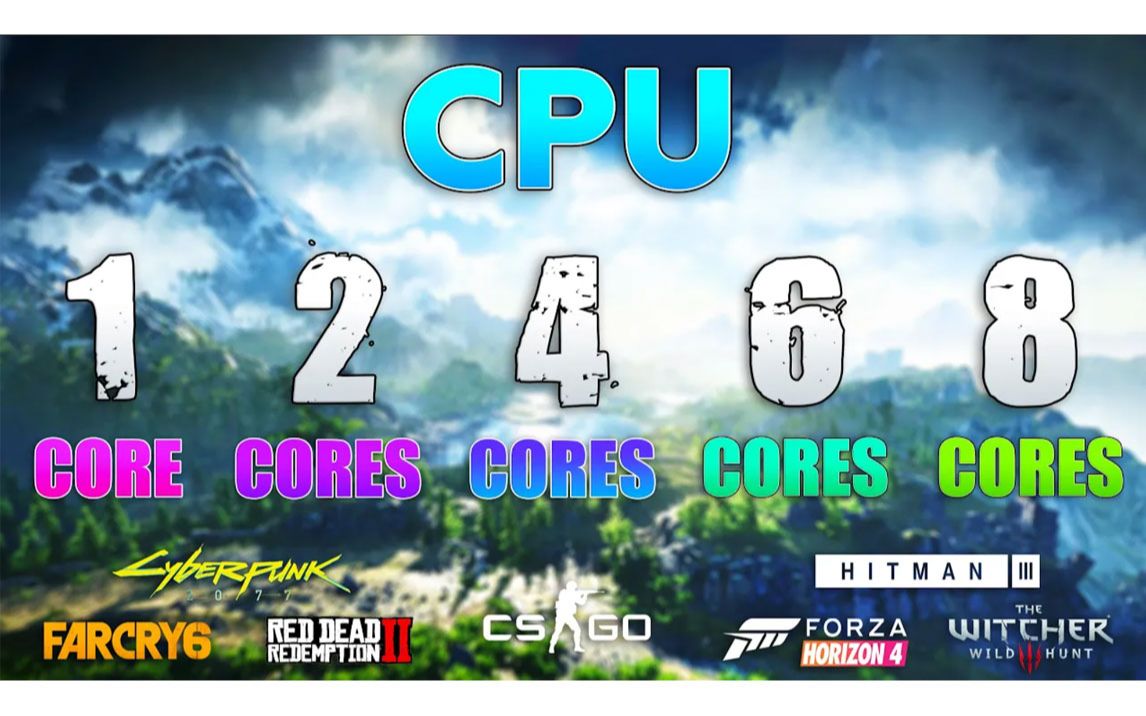 【Testing Games】大家来看看CPU核心数量对游戏的影响大吗?