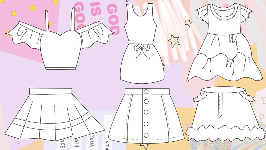 简笔画服饰,6款衣服的简单画法,你喜欢哪一件?