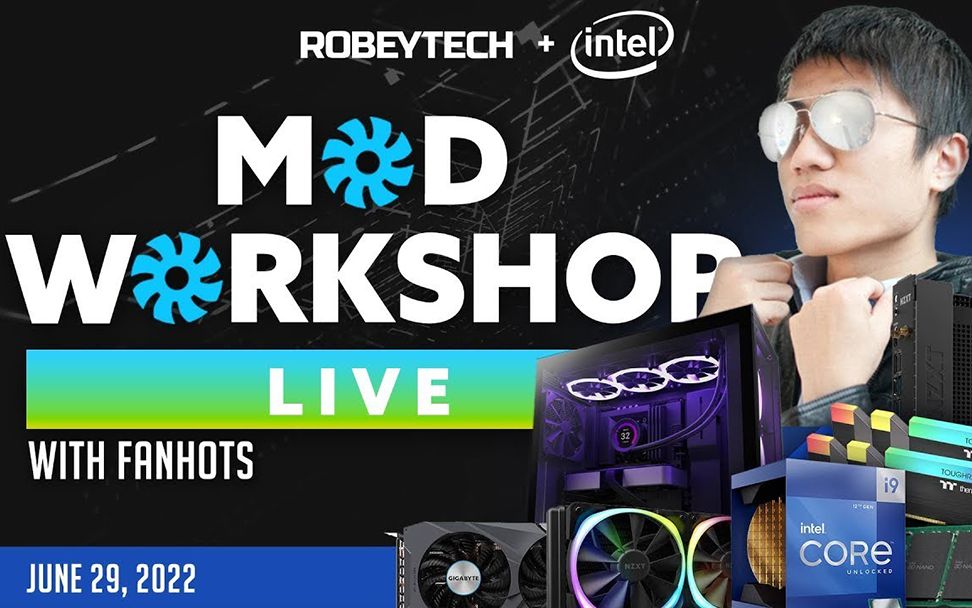 无墨镜fan哥手把手教你组装PC!英特尔直播间组装计算机 INTEL MOD ...